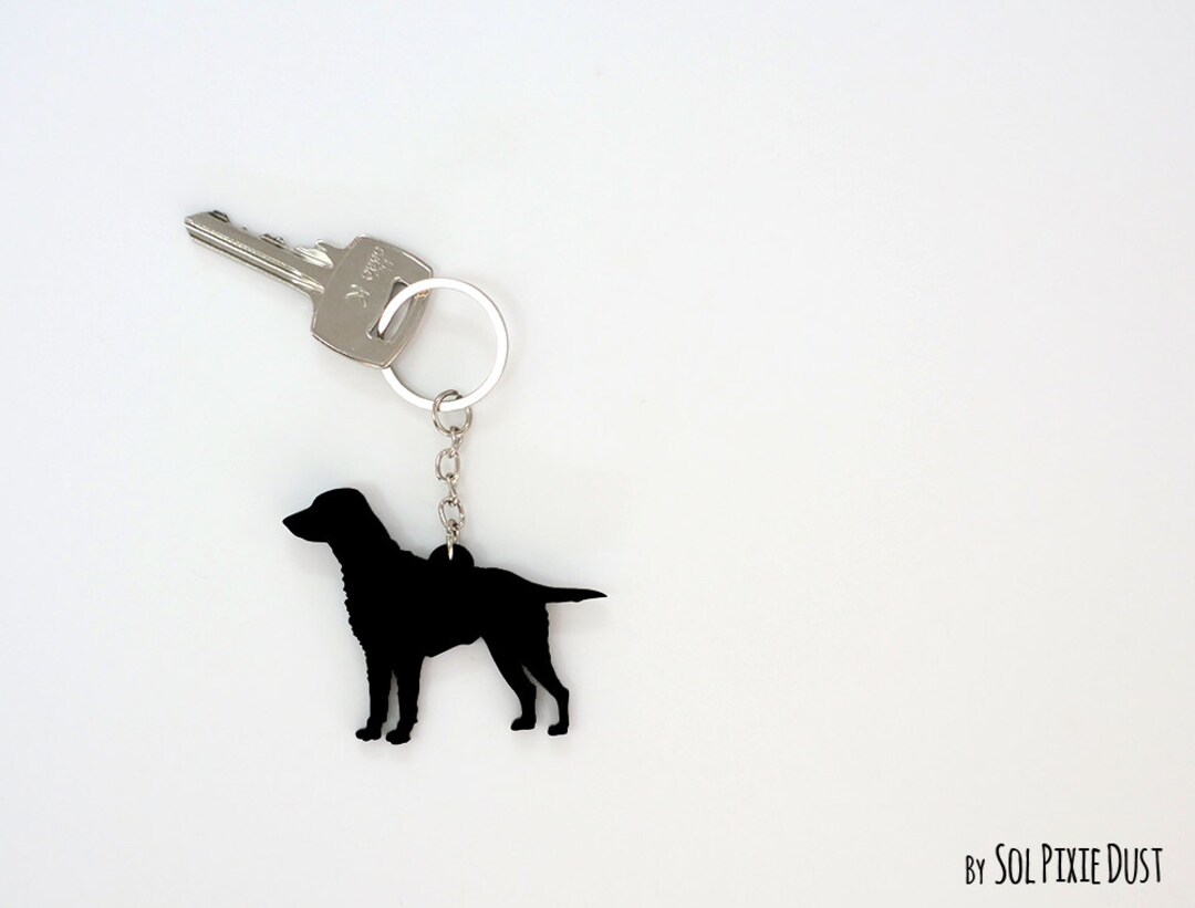 Curly-coated Retriever Keychain Silhouette - Etsy