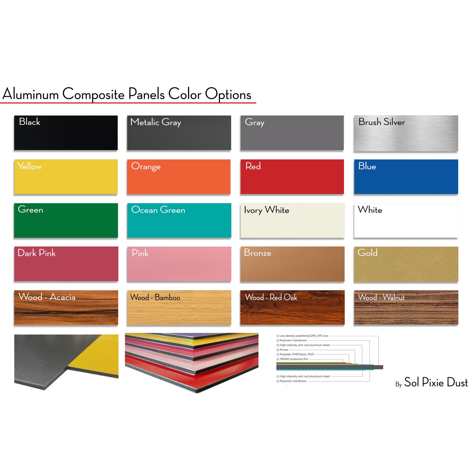 Modern House Numbers, Alucobond With Wood Red Oak Alucobond - Vertical ...