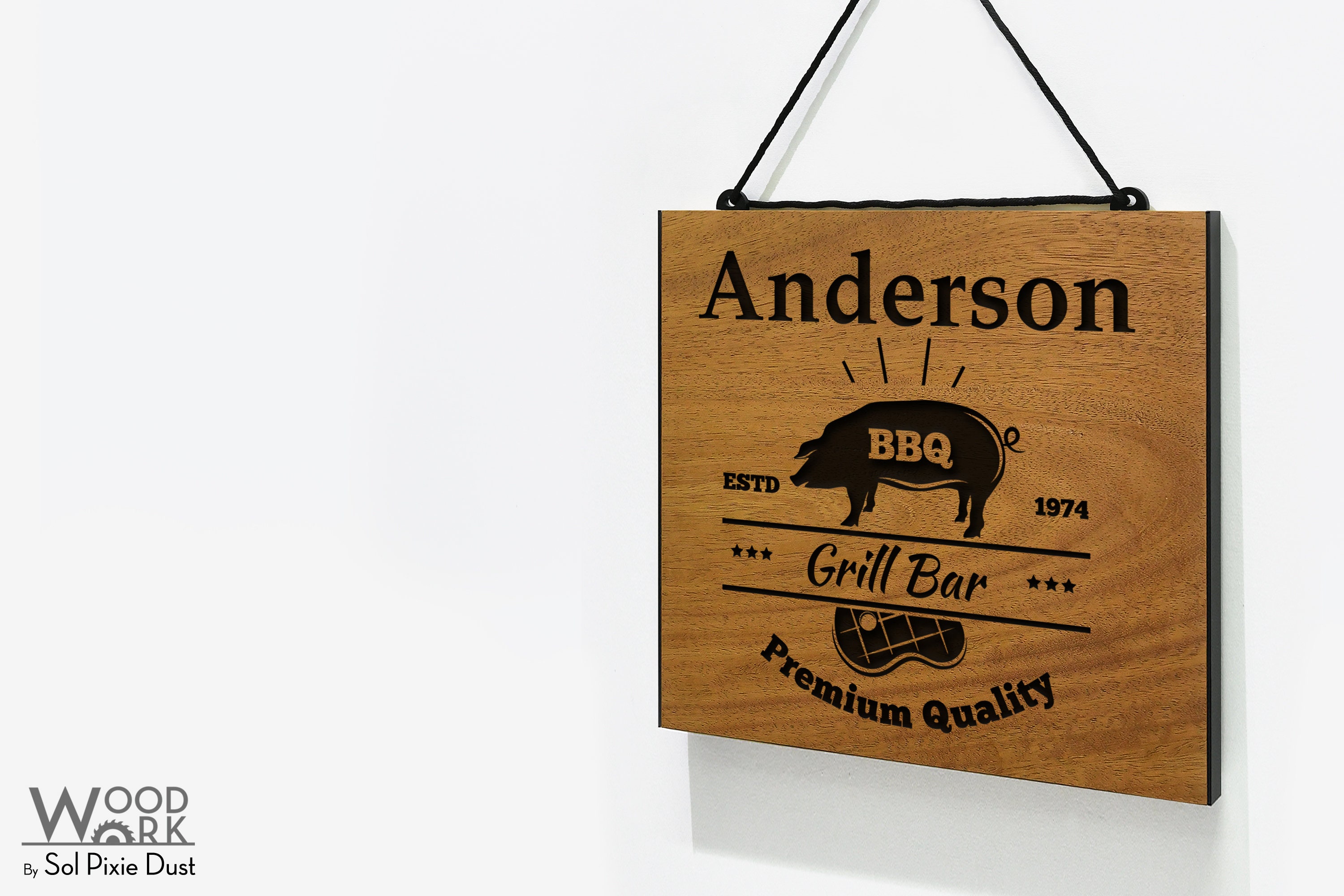 Modern Butcher Shop Sign Wooden Business Sign Custom | Etsy