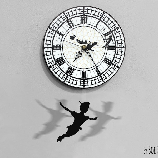 Peter Pan Clock - Etsy