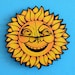 Sun Face Smile Wall Clock - Etsy
