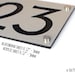 Modern House Numbers, Yellow Alucobond With Black Acrylic - Vertical 2 ...