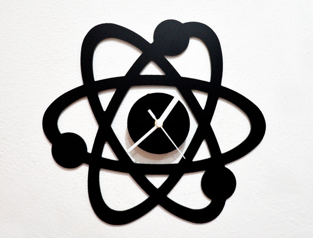 Science Atom - Wall Clock - Etsy