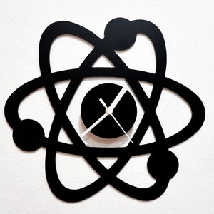 Science Atom - Wall Clock - Etsy