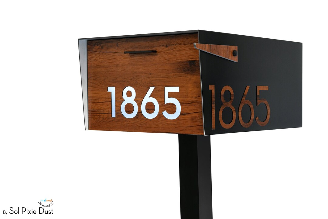 Extra Large Mailbox - Post Mounted - With 12V LED Light & Light Sensor ...