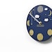 Moon Phase Wall Clock - Lunar Cycle - Round Blue - Moon Phase Tracker ...