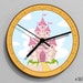 Princess Castle Wall Clock Kids Nursery Room, Teens Room, Baby Room ...