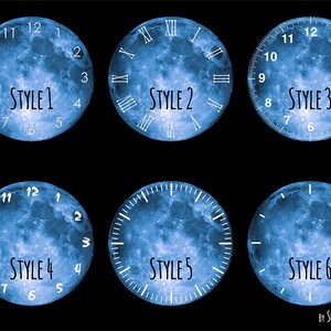 Blue Moon - Moon Wall Clock - Room Decor - Wall Clock Unique - Wall ...