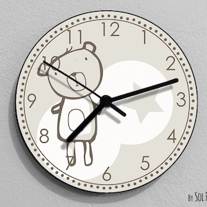 Teddy Bear , Wall Clock - Kids Nursery Room, Teens Room, Baby Room ...