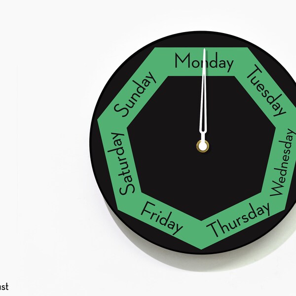 Rainbow Wall Clock - Etsy