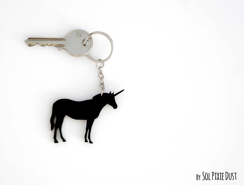 Key Chain Unicorn Silhouette | Etsy