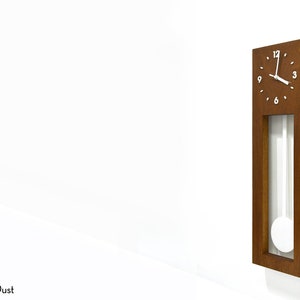 Bluntly Modern Design Solid Iroko Wood - Grandfather Pendulum - Wall ...