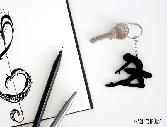 Keychain Ballerina Silhouette - Etsy