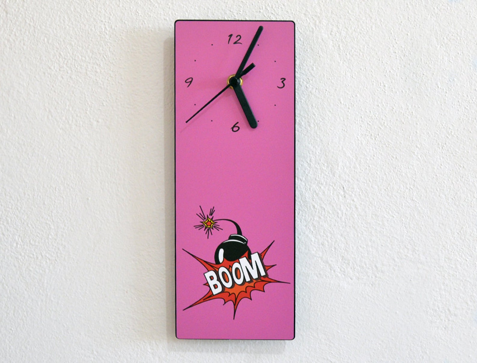 Pop Art BOOM Wall Clock | Etsy