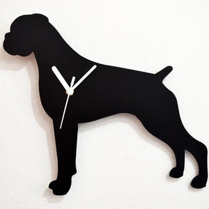Boxer Dog- Wall Clock Silhouette - Etsy