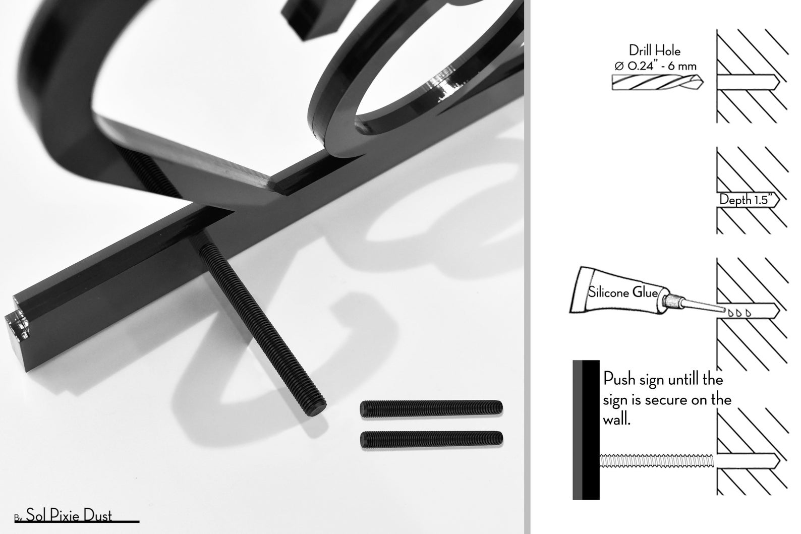 Modern House Numbers Black With Black Acrylic Contemporary | Etsy