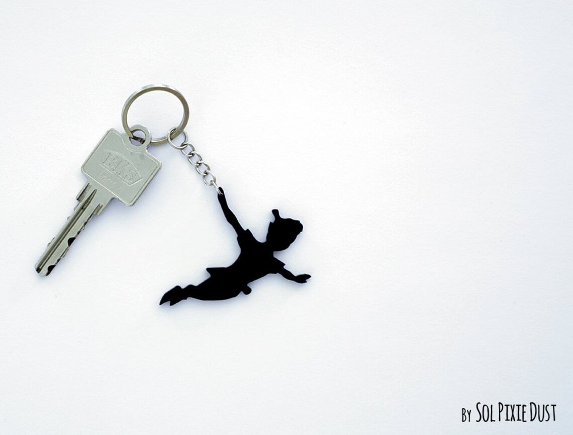 Key Chain Peter Pan Silhouette - Etsy