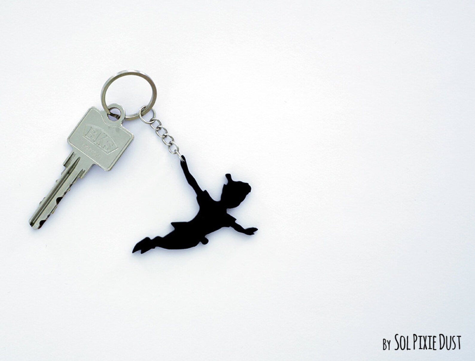 Key Chain Peter Pan Silhouette - Etsy