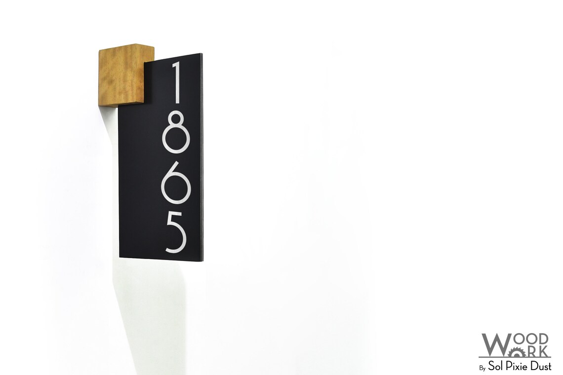 Modern Projecting Sign Black Aluminum ACP and Fiber Laser - Etsy