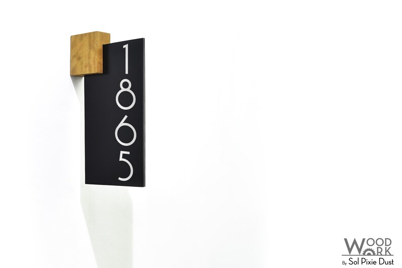 Modern Projecting Sign Black Aluminum ACP and Fiber Laser - Etsy