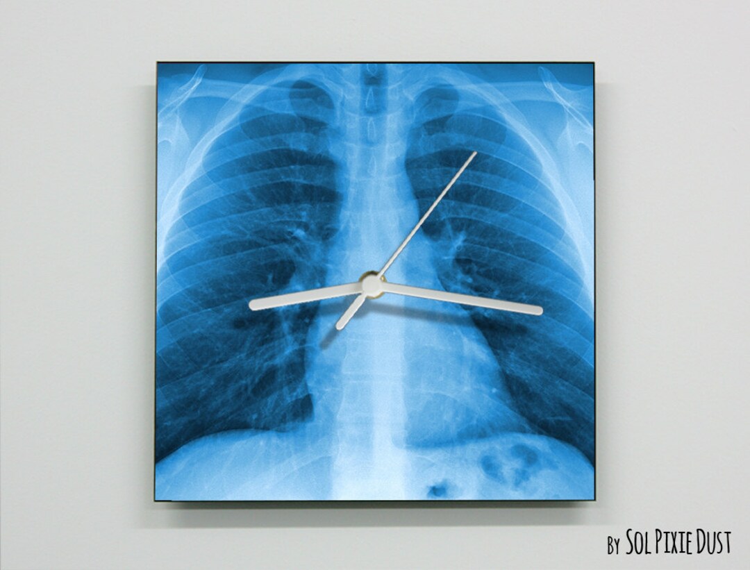 X-ray Lungs Wall Clock - Etsy