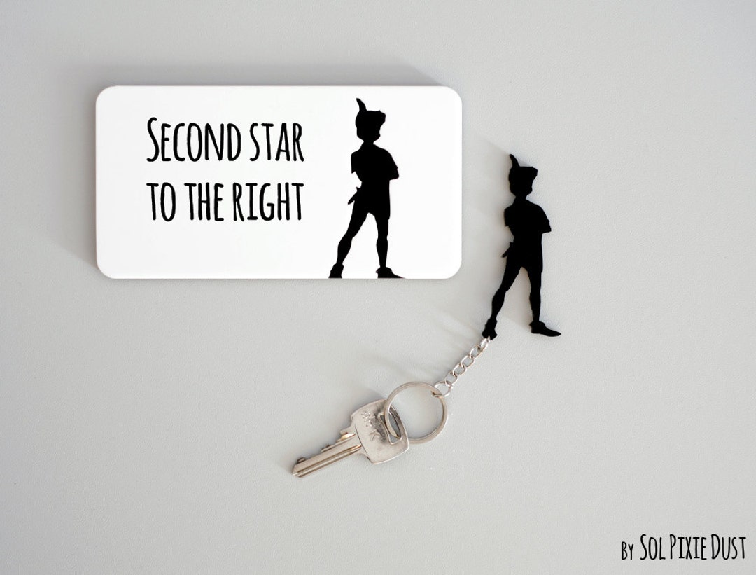 Peter Pan "second Star to the Right" - Key Holder - Key Chain - Etsy