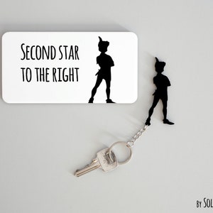 Peter Pan "second Star to the Right" - Key Holder - Key Chain - Etsy