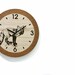 Wooden Round Clock Face Laser Engraved Simple Solid Wood - Etsy