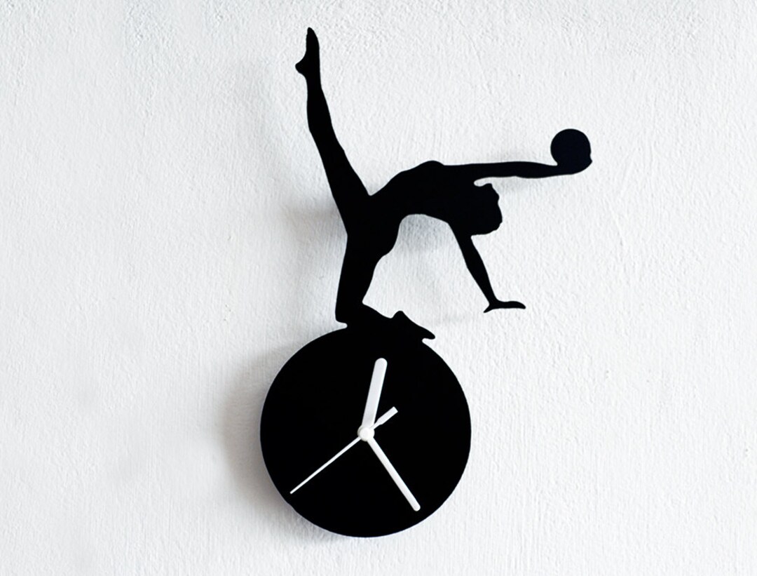Gymnastics With Ball Silhouette - Wall Clock - Etsy