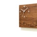 Solid Wood Wall Clock Rome Italy Skyline Wood Laser - Etsy