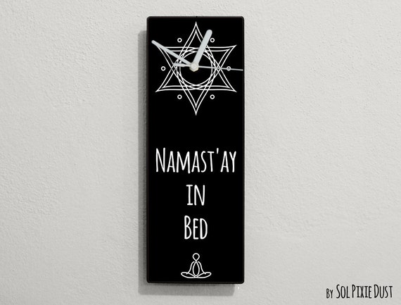 Namast'ay in Bed / Namaste in Bed / Namastay in Bed | Etsy