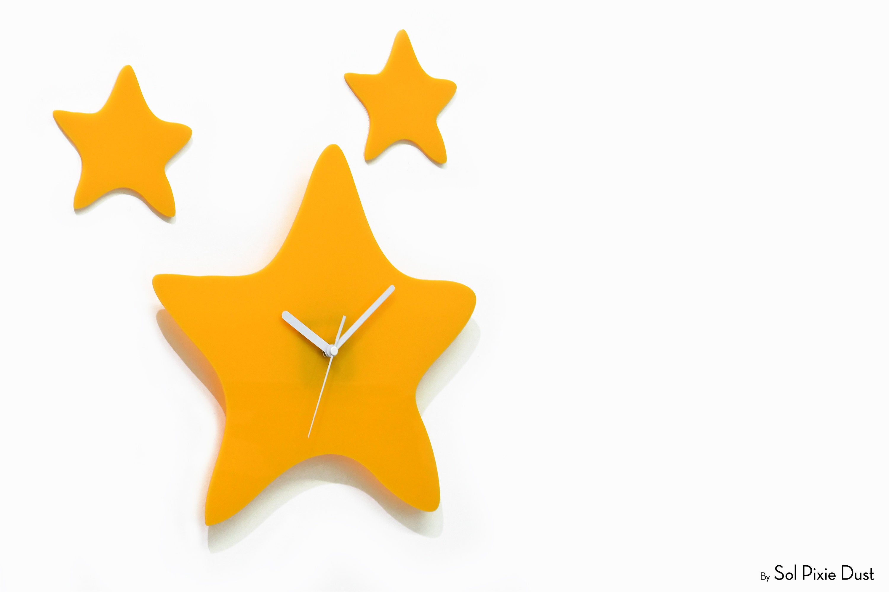Twinkle Little Star Silhouette Wall Clock Kids Nursery Room | Etsy
