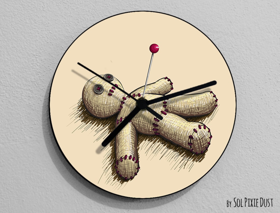 Voodoo Doll - Wall Clock - Etsy