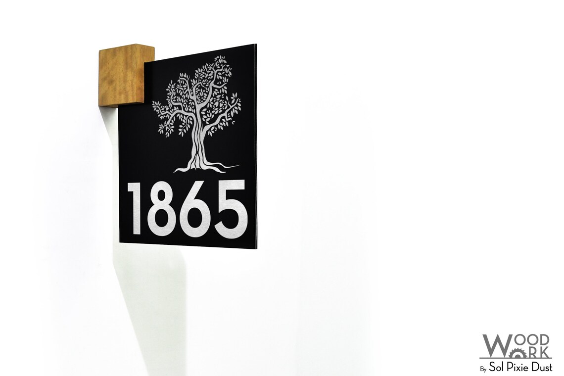 Modern Projecting Sign Black Aluminum ACP and Fiber Laser - Etsy