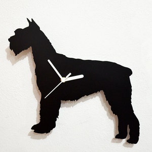 Giant Schnauzer Dog - Wall Clock Silhouette - Etsy