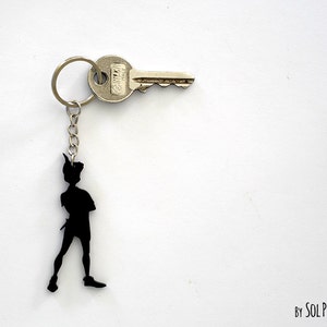 Key Chain - Peter Pan Silhouette - Etsy