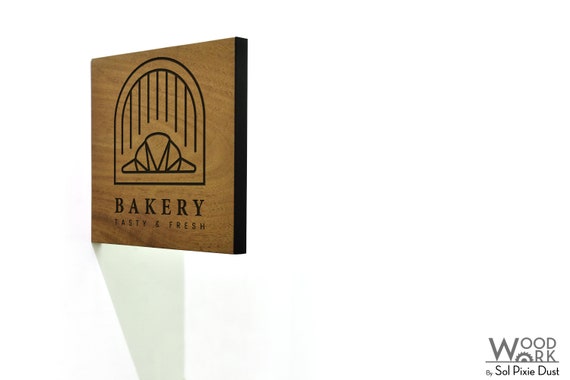Double Sided Modern Projecting Sign Custom Business Name | Etsy