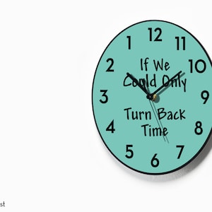 Reverse Wall Clock - If We Could Turn Back Time - Backwards Running ...