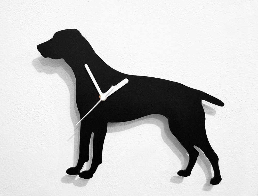 German Shorthaired Pointer Dog - Wall Clock Silhouette - Etsy