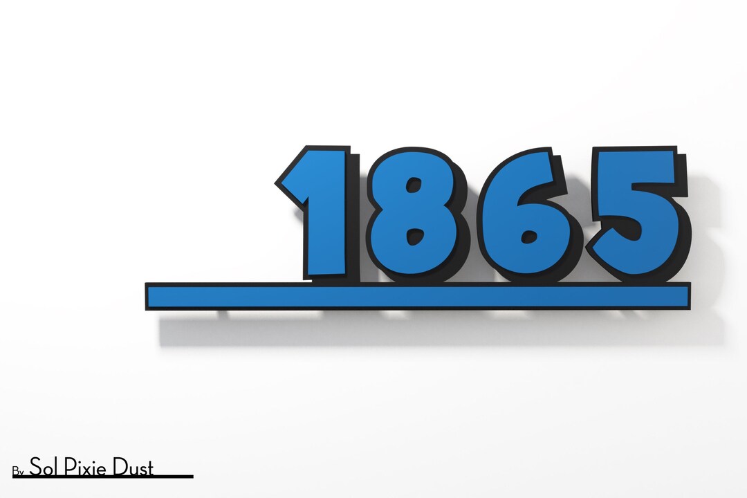 Shadow Modern House Numbers - Black With Blue Acrylic - Contemporary ...