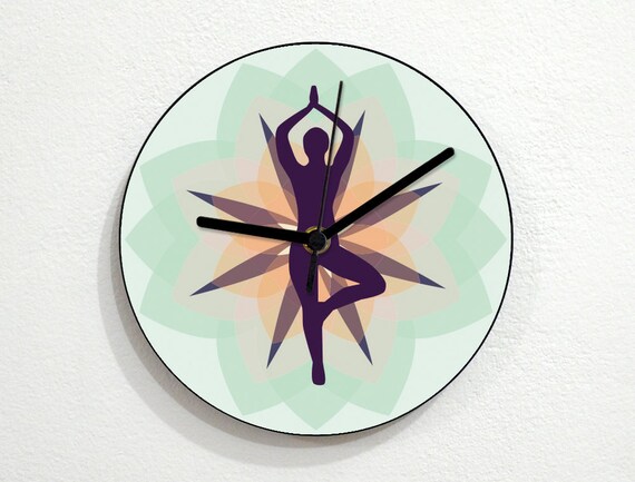 Yoga Hindu Tree Wall Clock | Etsy