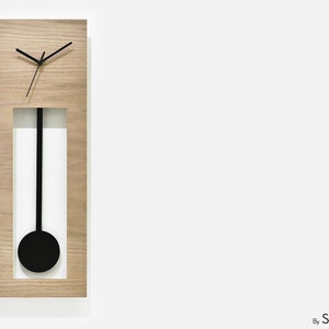 Bluntly Modern Design - Wooden Grandfather Pendulum - Wall Clock ...
