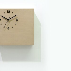 Wooden Time Box Clock - Secret Compartment - Cappuccino Chalk ...
