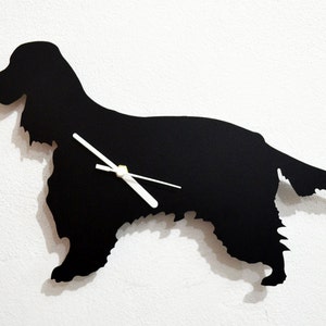 English Cocker Spaniel Dog - Wall Clock Silhouette - Etsy