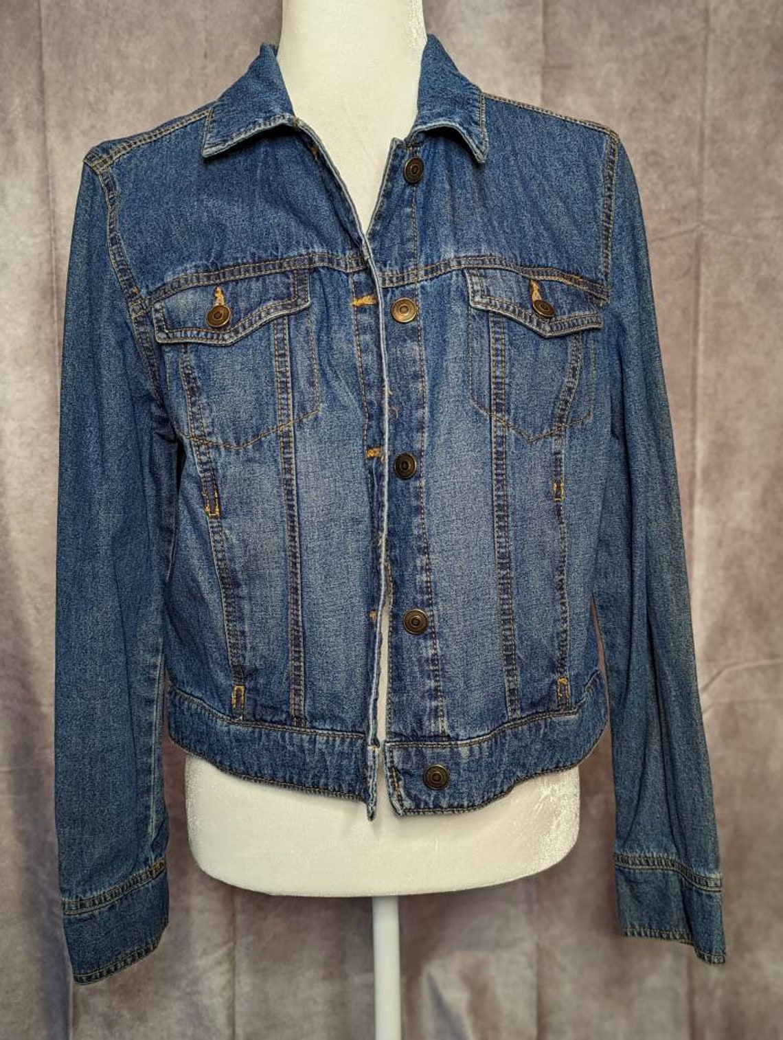 Small Denim Jacket Medium Jean Jacket Bleach Dye Jean Jacket Tie-dye ...
