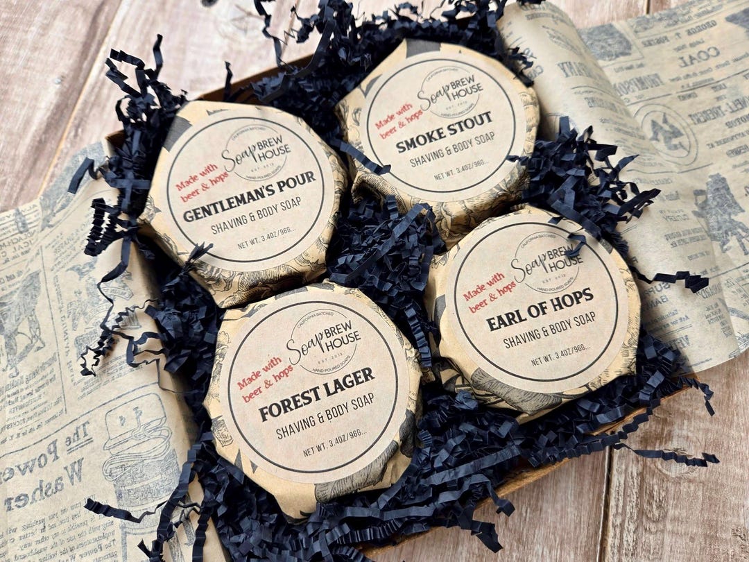 Men's Beer Flight Soap Set: Mens Grooming Gift | Shaving Soap | Beer ...