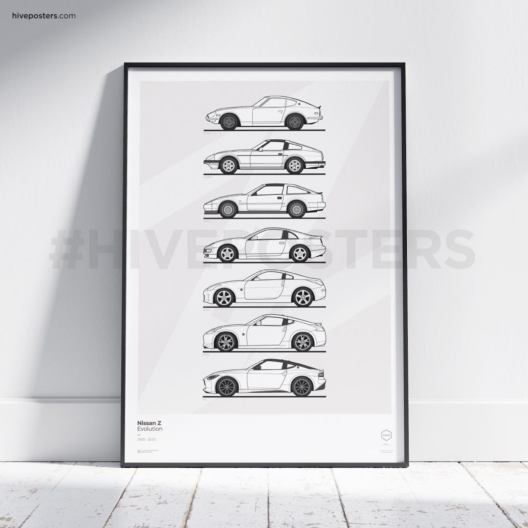 Nissan Z Evolution Poster - Etsy