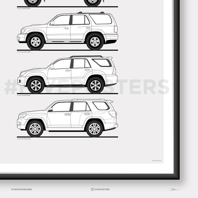Toyota 4runner Evolution Poster - Etsy Canada
