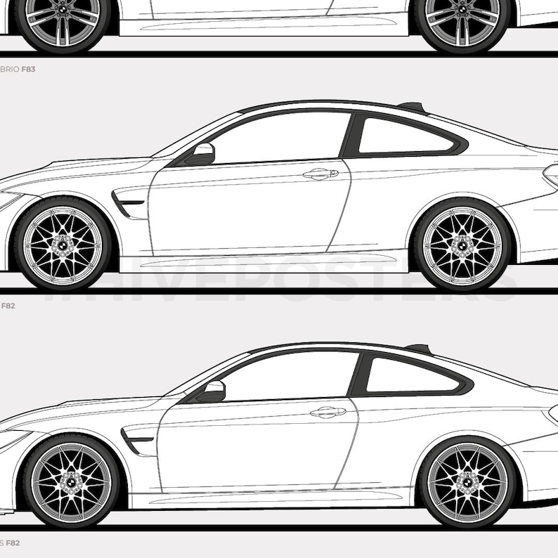 BMW M4 Evolution Poster - Etsy
