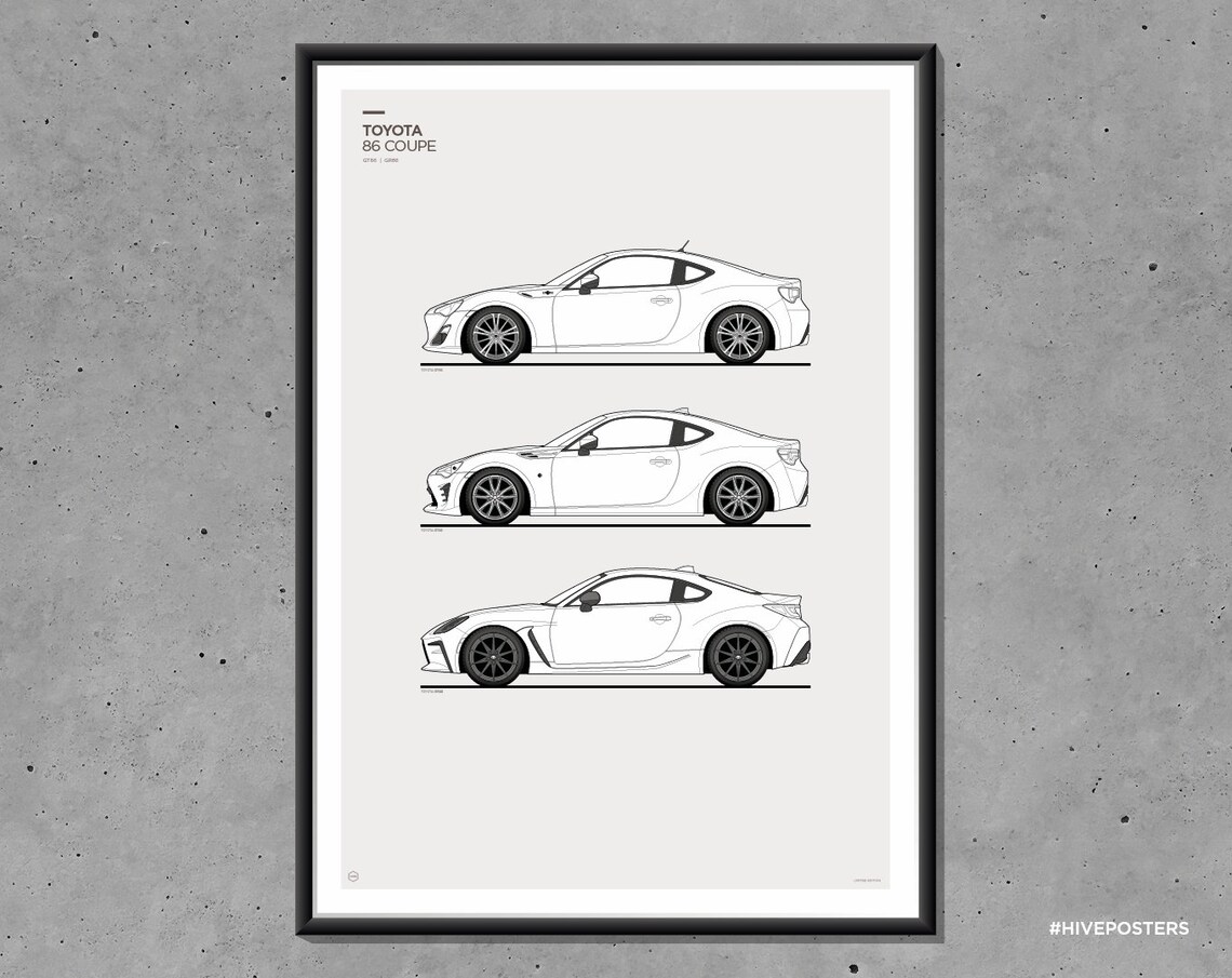 Toyota 86 Evolution Poster | Etsy